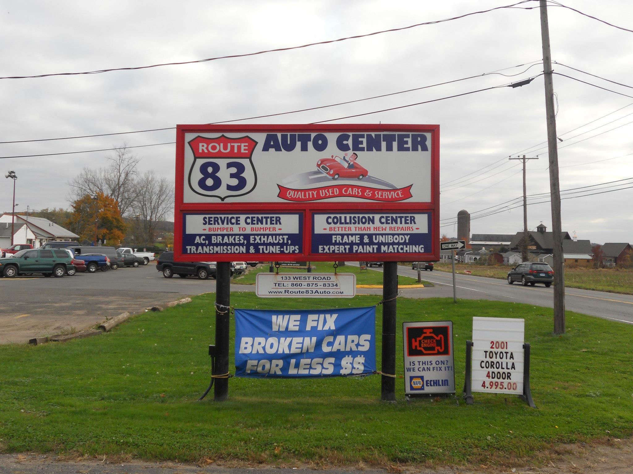 Route 83 Auto Center, 133 West Rd, Ellington, CT - MapQuest